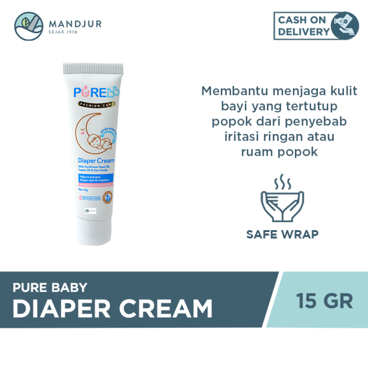 Pure Baby Diaper Cream 15 Gram - Krim Pelindung Kulit Bayi Area ...