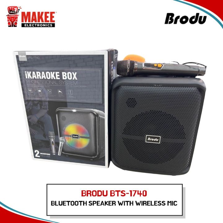 Brodu BTS-1740 Bluetooth karaoke Speaker | Lazada PH