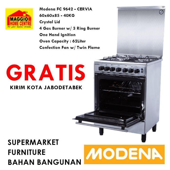 Kompor Gas Modena Freestanding