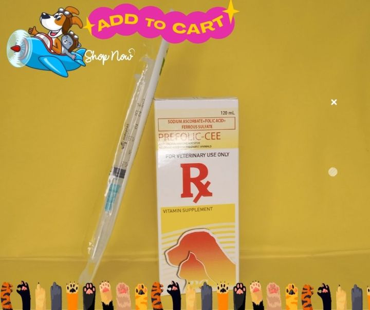 PREFOLIC-CEE (Sodium Ascorbate + Folic Acid + Ferrous Sulfate) 120ml ...