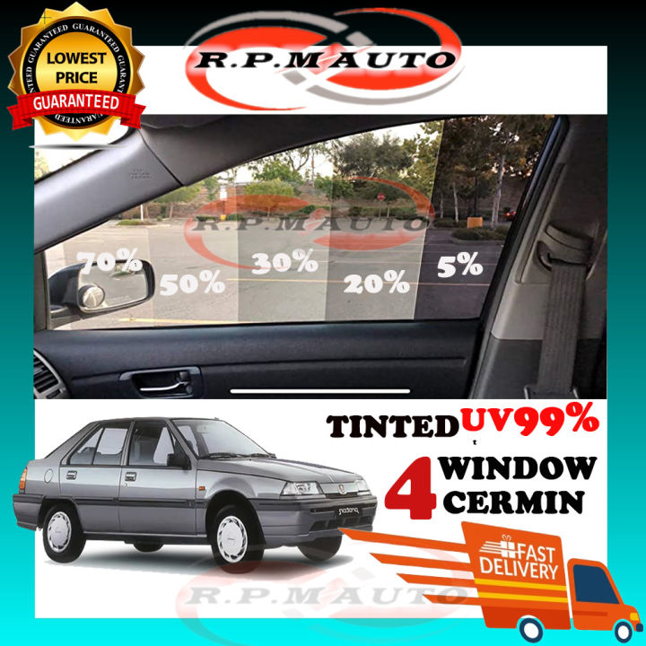 PORTON SAGA/ISWARA TINTED UV99% Black hitam Tinted 4~Door Siap Potong ...