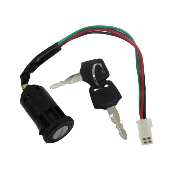 Ignition Key Barrel Switch 4 Pin Wire Ignition Key Switch Set ...