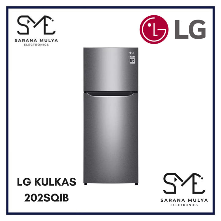 LG KULKAS 2 PINTU 202 SQIB - LEMARI ES 2 PINTU TANPA BUNGA ES 187L ...