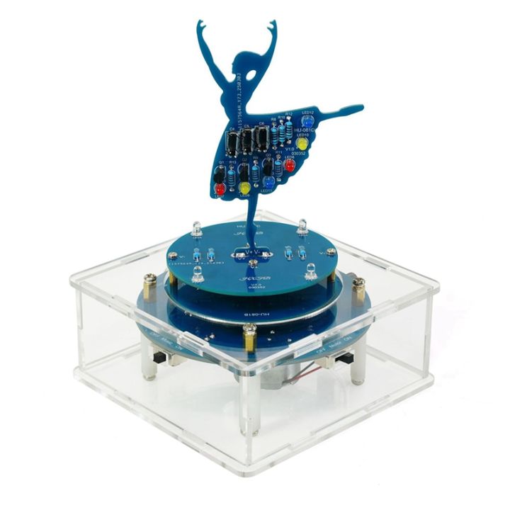 [ben ]Rotating Music Box Girl for DIY Electronic Kit RGB LED Rotating ...