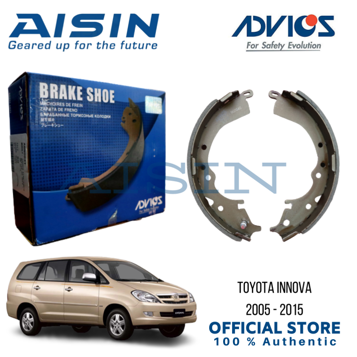 AISIN / ADVICS Brake Shoe Assembly for Toyota Innova 2005 - 2015 (BS ...