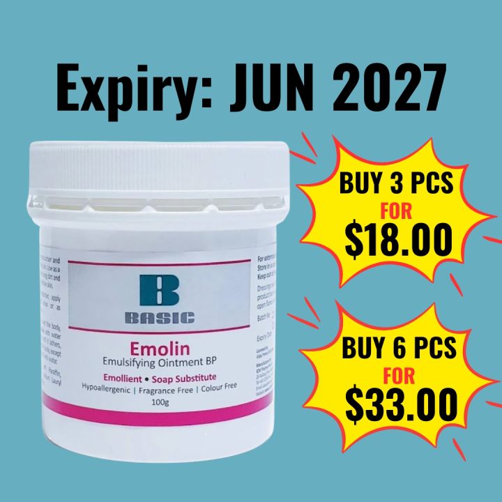 ICM PHARMA Basic Pharma Emolin 100g Moisturizer Emollient for Dry ...