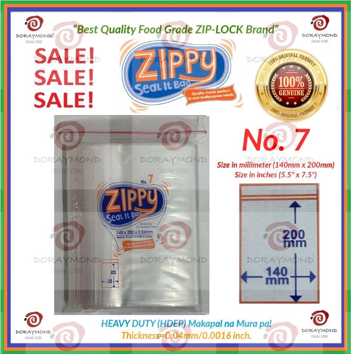 100pcs per Pack ZIPLOCK Resealable Plastic Pouch Seal it Bag ZIPPY ...