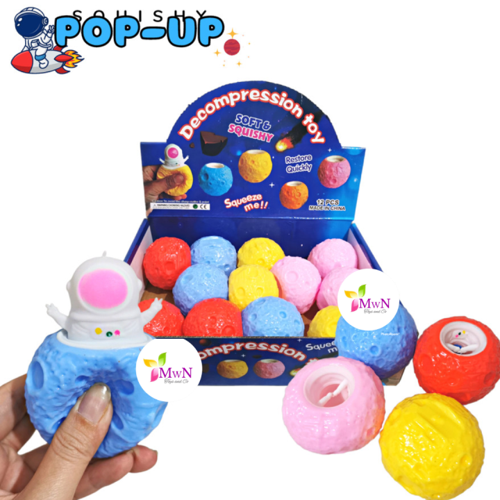 MwnToys Mainan Squishy Pop up Astronaut / squishy Anti stress Astronaut ...