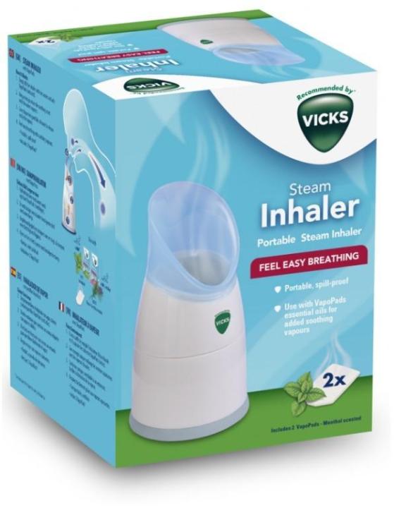 Vicks Steam Inhaler with Two Scent Pads - Helps relieve colds, flu ...
