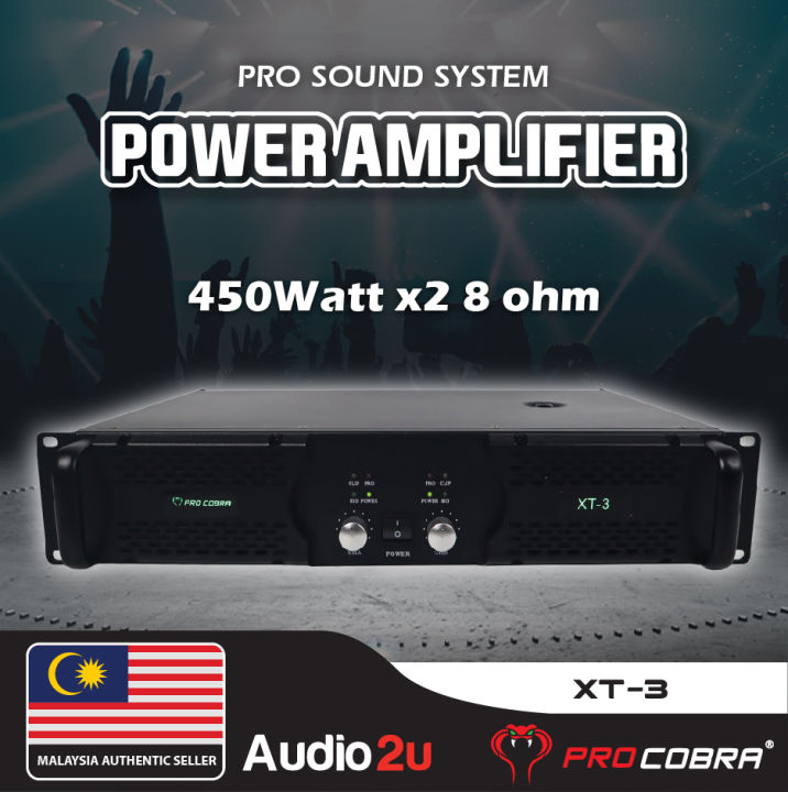 Pro Cobra XT-3 Power Amplifier 450W | Lazada