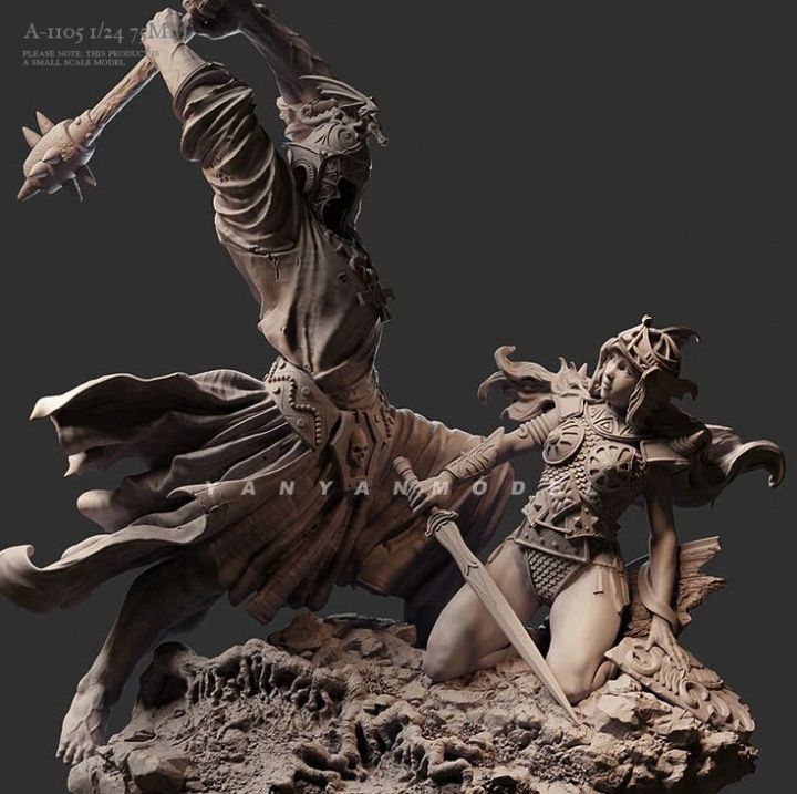 75mm 1/24 Resin figure model kits DIY toy self-assembled A-1105 ...