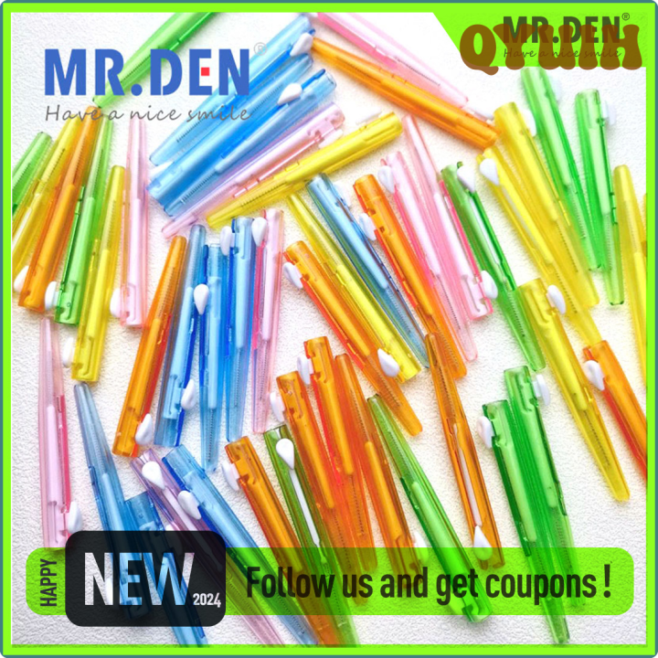 QYUIH MR DEN Push-Pull Interdental Brush Orthodontic Toothpick Teeth ...