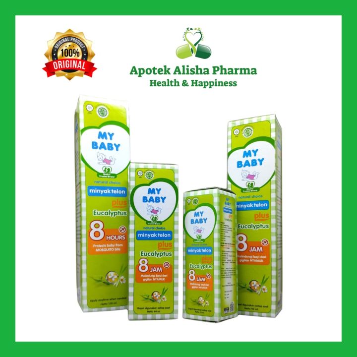 My Baby Minyak Telon Plus Eucalyptus / Hijau 150ml 90ml 60ml 30ml Anti ...