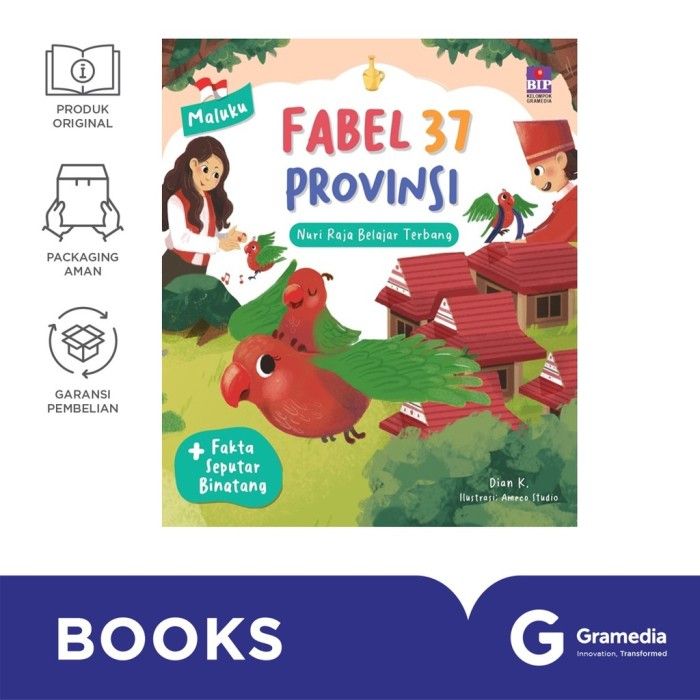 Buku Anak -Fabel 37 Provinsi - Maluku: Nuri Raja Belajar Terbang (Dian ... Buku Anak -Fabel 37 Provinsi - Maluku: Nuri Raja Belajar Terbang (Dian ...