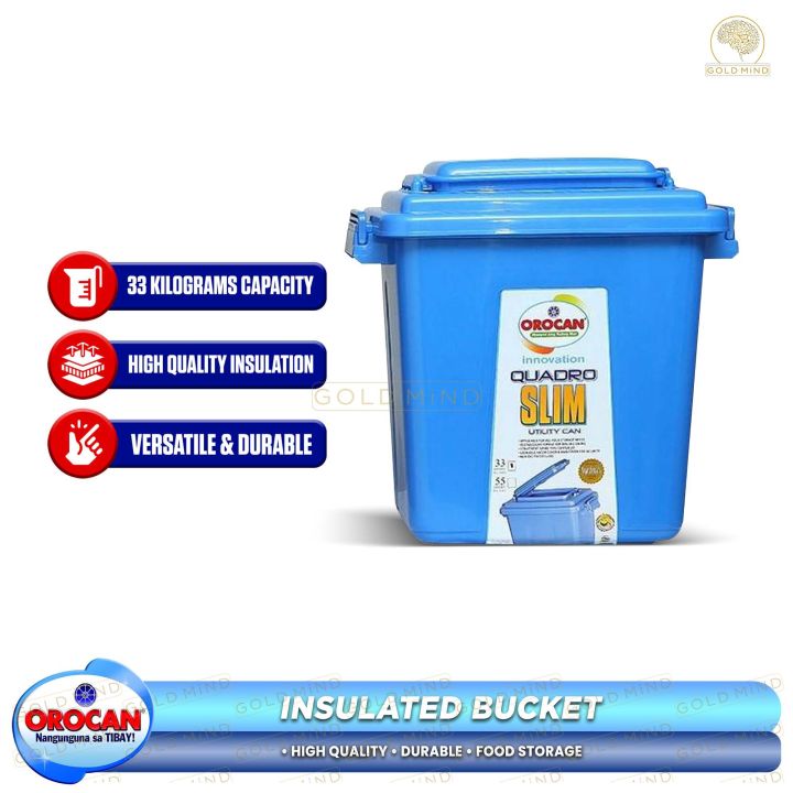 Orocan Quadro Slim Water Drum / Utility Pail / Water Container/ Utility Can 33 and 55 Liters ...