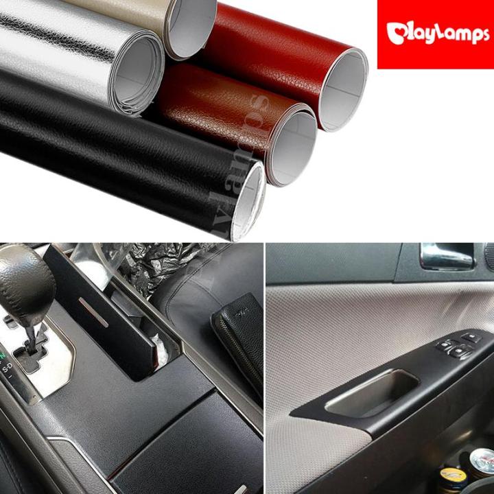 30*150cm Leather Grain Texture Vinyl Car Wrap Sticker Decal Film Sheet ...