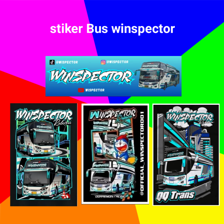 cetak stiker bus winspektor bus telolet / COD | Lazada Indonesia