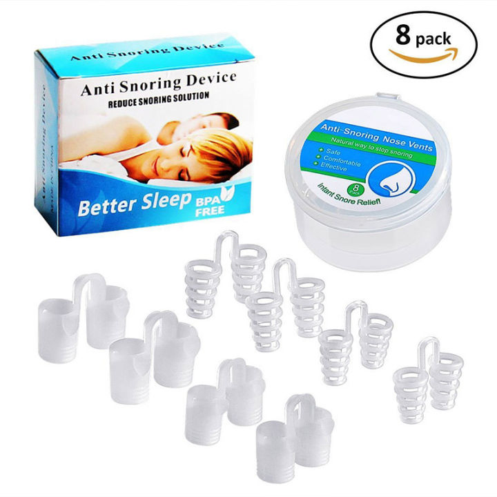 8pcs/set Snoring Solution Anti Snoring Devices Snore Sper Nose Vents ...