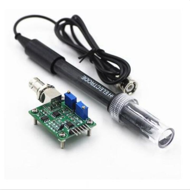 Liquid PH Value Detection Sensor Module PH Electrode Probe BNC Monitoring Control Board for BNC ...