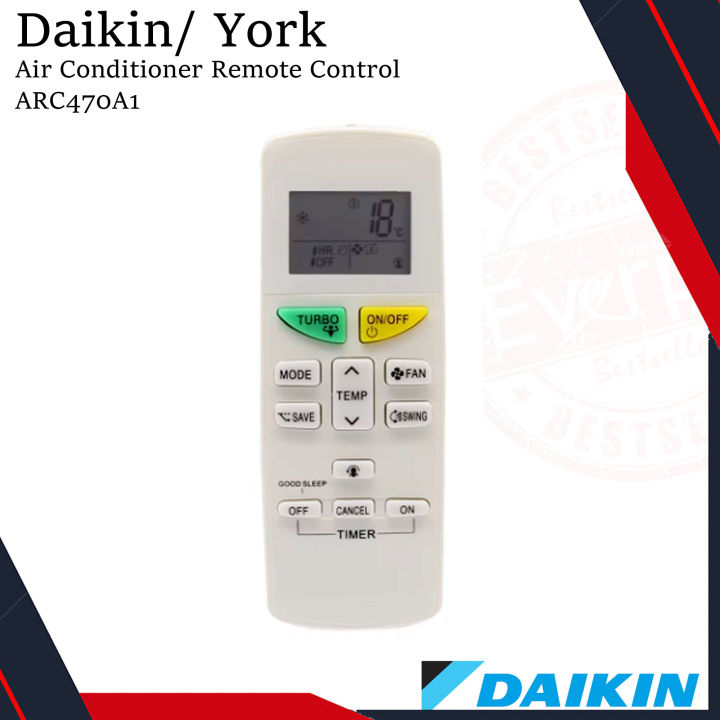 DAIKIN Air Conditioner Remote Control ARC470A1 ARC469A5 | Lazada