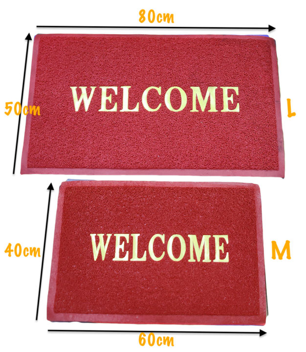Alas Kaki Cushmat 'WELCOME' - SAIZ M DAN L / Cushmat 'WELCOME' Doormat ...