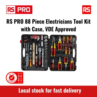RS PRO 88 Piece Electricians Tool Kit with Case, VDE Approved | Lazada
