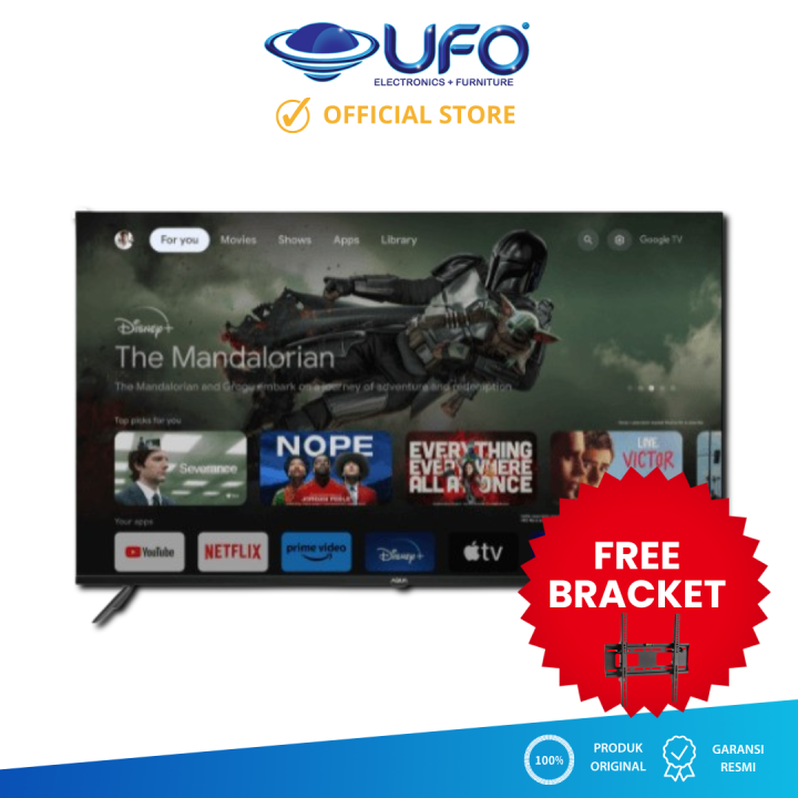Aqua 55 Inch Smart Google TV 4K UHD AQT55K800UX | Lazada Indonesia