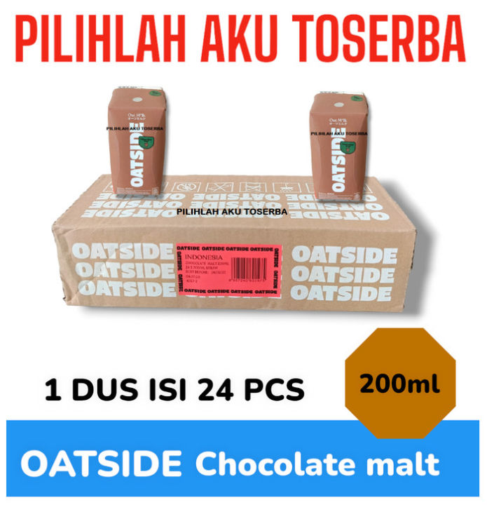 OATSIDE CHOCO MALT SEDOTAN Susu Oat Milk 200 ml - ( 1 DUS ISI 24 PCS ...