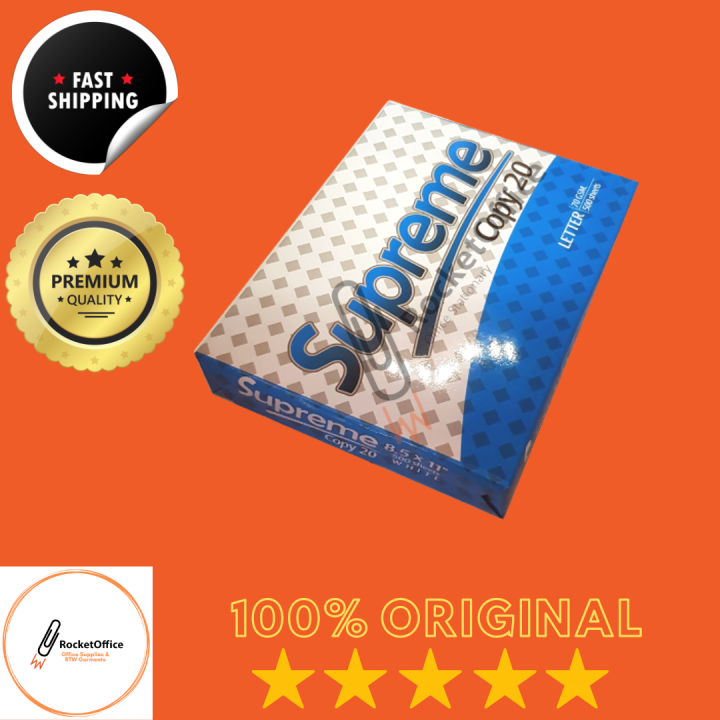 SUPREME Copier Paper 70GSM Sub 20 Assorted Size | Lazada PH
