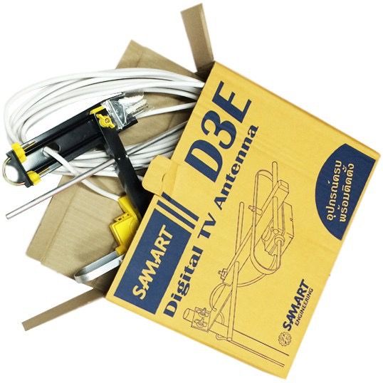 เสาอากาศดิจิตอลทีวี 3E สามารถ SAMART พร้อมสาย 10 เมตร | Lazada.co.th
