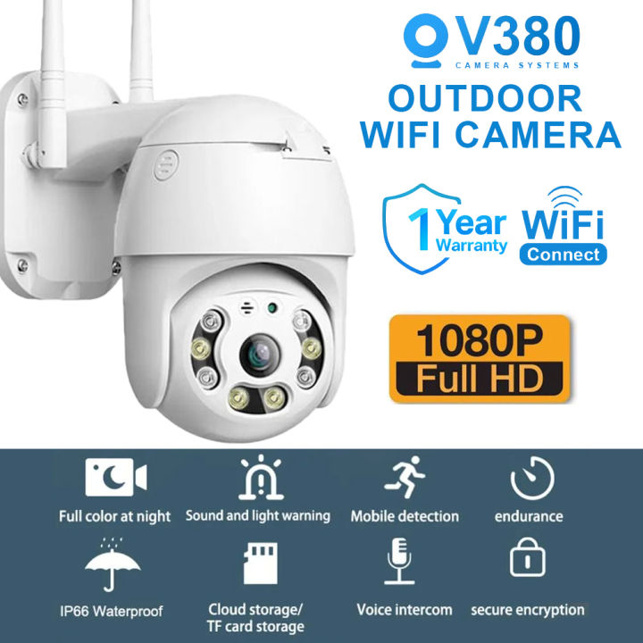 V380 Pro CCTV Camera Connect to cellphone Outdoor Waterproof Camera ...