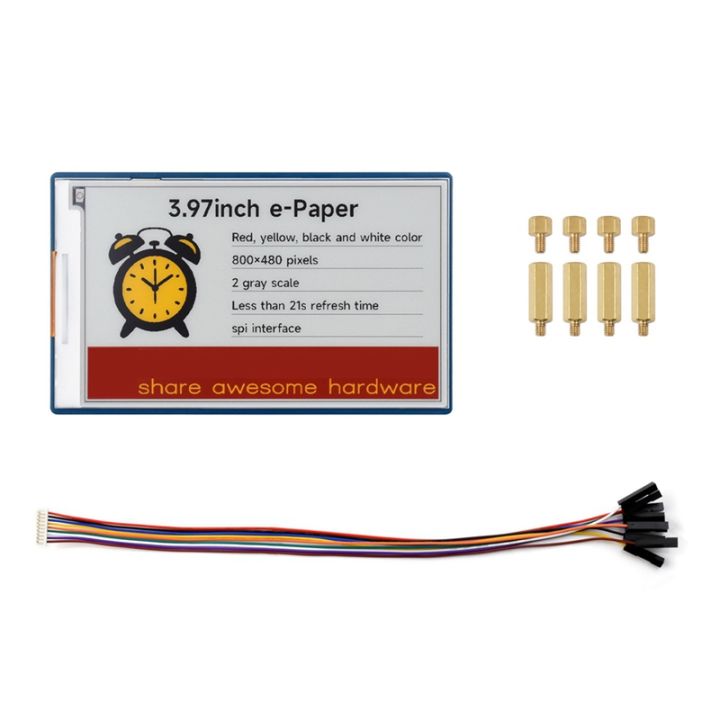 E-Ink Display Module 3.97 Inch 800x480 E-Paper Screen Red Yellow Black ...