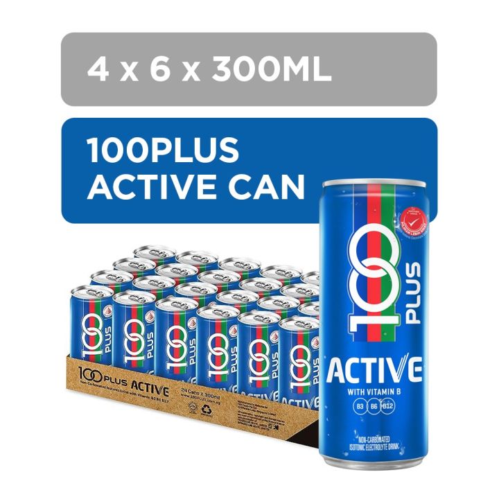 100PLUS ACTIVE 300MLx4x6 | Lazada