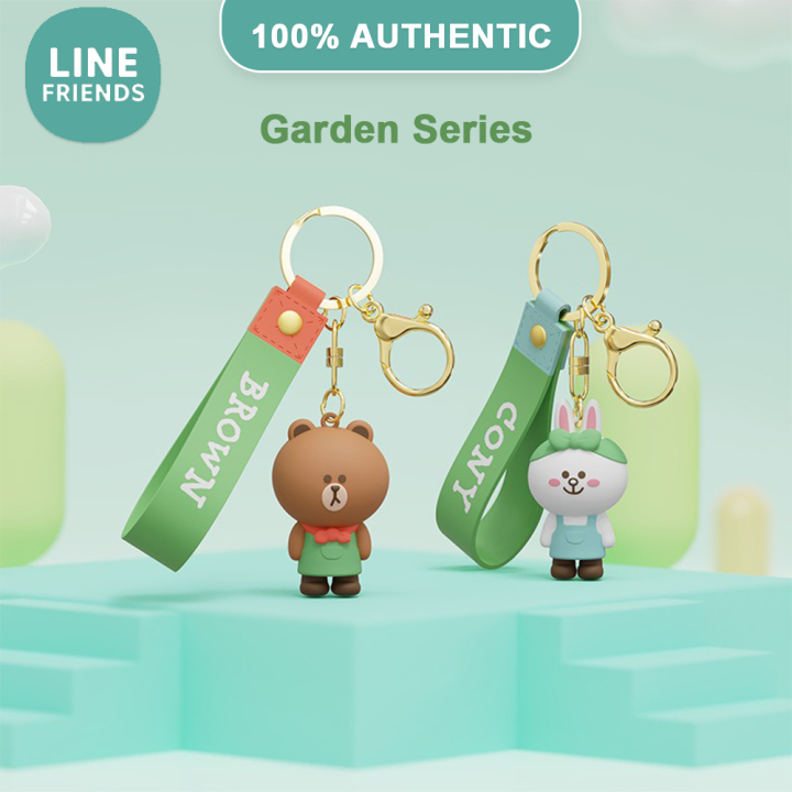 100% Authentic Line Friends Key Chains Cute Keychain for Girls Anti ...