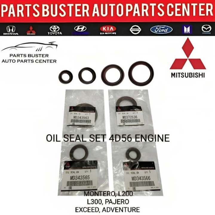 GENUINE, OIL SEAL SET (CRANKSHAFT, CAMSHAFT, BALANCER, OIL PUMP) for ...