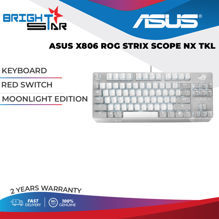 Asus ROG Strix Scope NX TKL Moonlight White Gaming Keyboard | Lazada