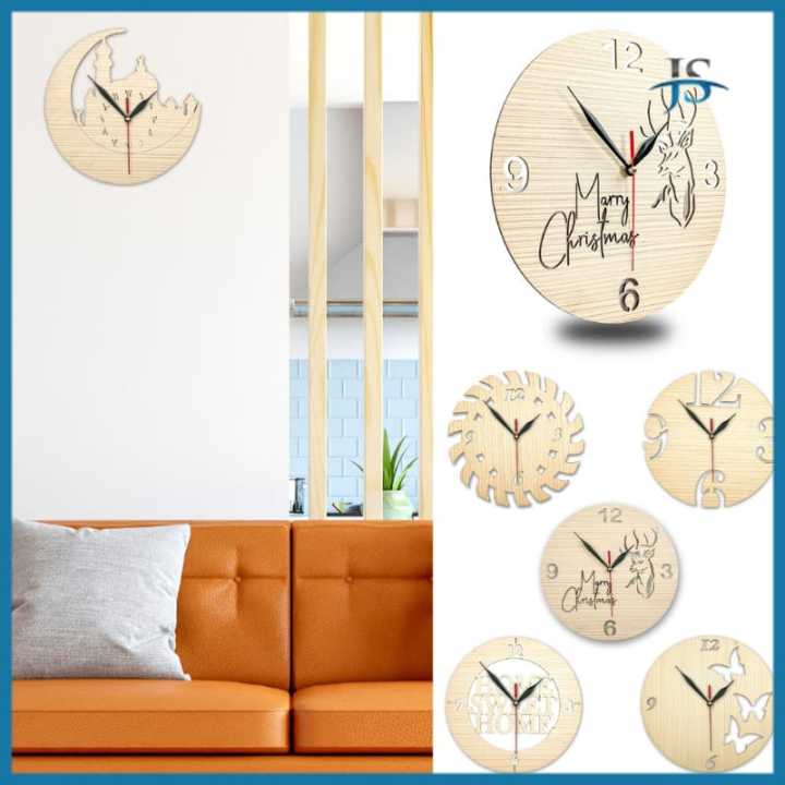 JS JAM DINDING MINIMALIS / AESTHETIC / KREATIF / AKRILIK | Lazada Indonesia