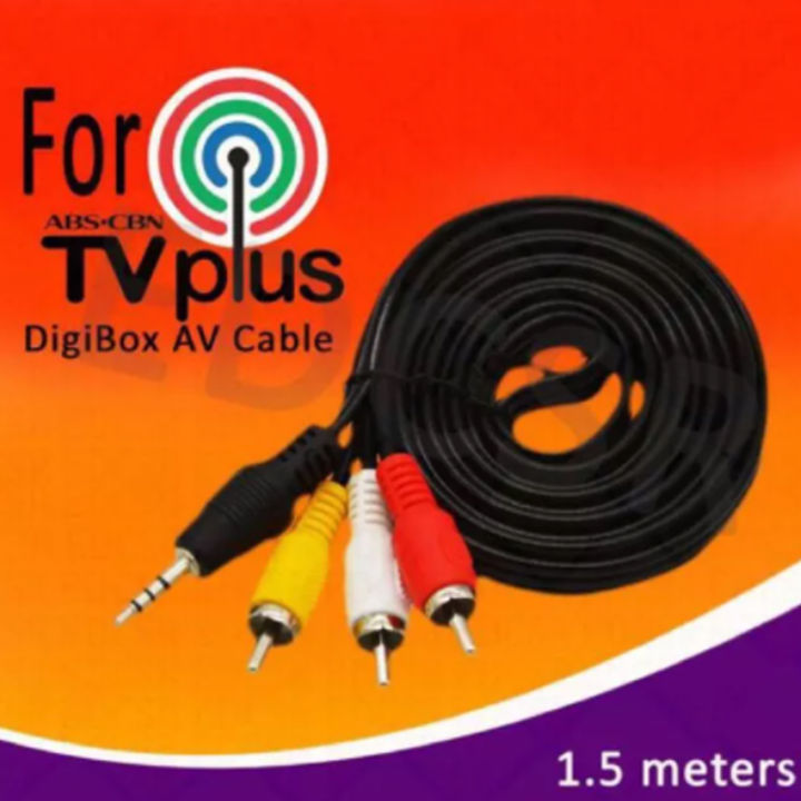 ABS-CBN TV PLUS Jack RCA jack TVPLUS Jack 1.5m 3.5mm | Lazada PH
