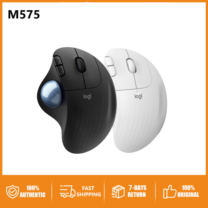 Original Logitech ERGO M575 Wireless Trackball with Smooth Tracking for ...