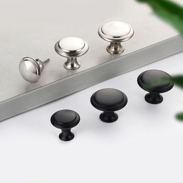 Stainless Steel Single Hole Kitchen Cabinet Handles Drawer Knobs ...
