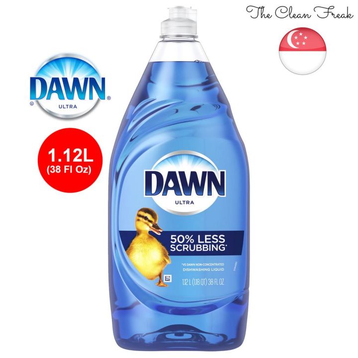 🇸🇬 Dawn Ultra 50% Less Scrubbing Dishwashing Liquid Dish Soap, Original ...