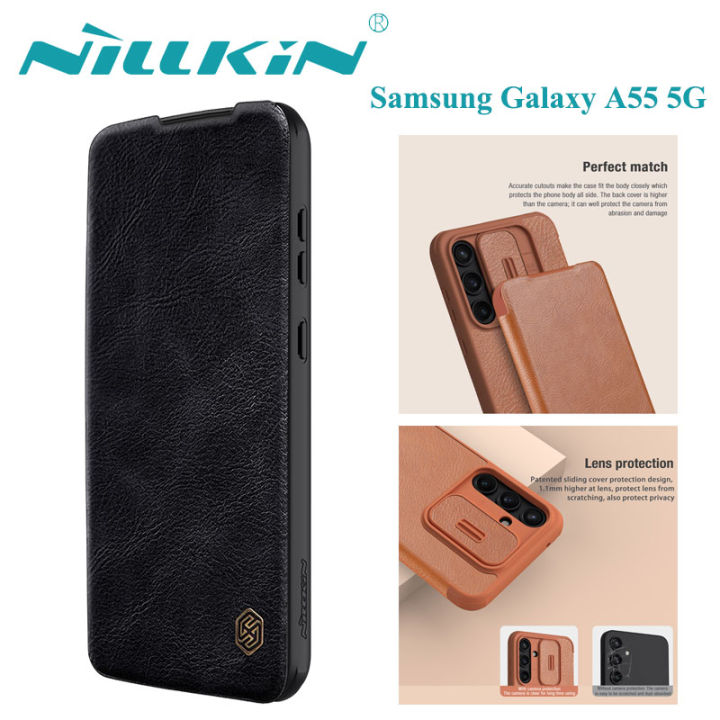 Nillkin Qin Pro Leather Case for Samsung Galaxy A55 5G:Exquisite Design ...