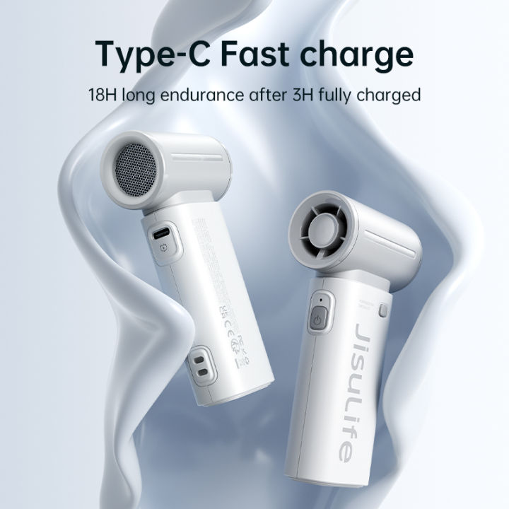 JisuLife Life9 | Portable Handheld USB Type C Fan | 3600mah-5000mah ...