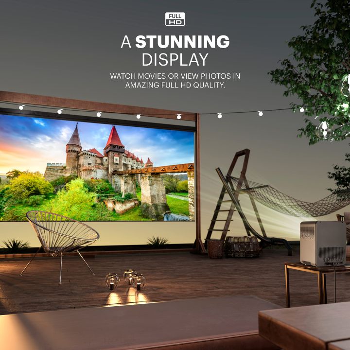 Projector Y8 Portable Smart 15000 Lumens 4K FHD 1080P Projector WiFi ...