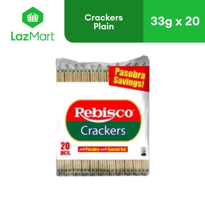 Rebisco Crackers Plain 33g x 20 [Expiry on October 10, 2026] | Lazada PH