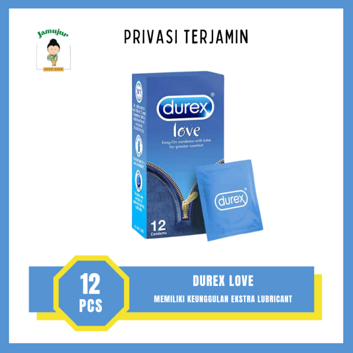 Kondom Durex Love Isi 12 Sachet Condom Dengan Extra Pelumas | Lazada Indonesia