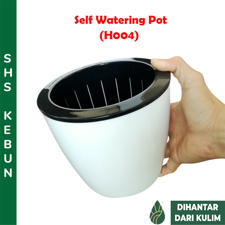 Round Shaped Medium Self Watering Pot H004 H005 Hydroponic Indoor Pot ...