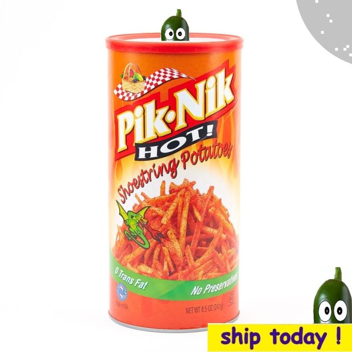 Pik-Nik Hot Shoestring 8.5 oz / 241 g Piknik Shoestring Potatoes, Pik ...