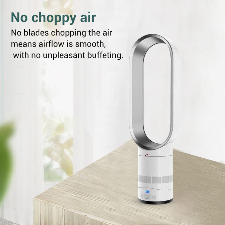 【COD】Bladeless Electric Fan with remote control No-leaf fan Shaking ...