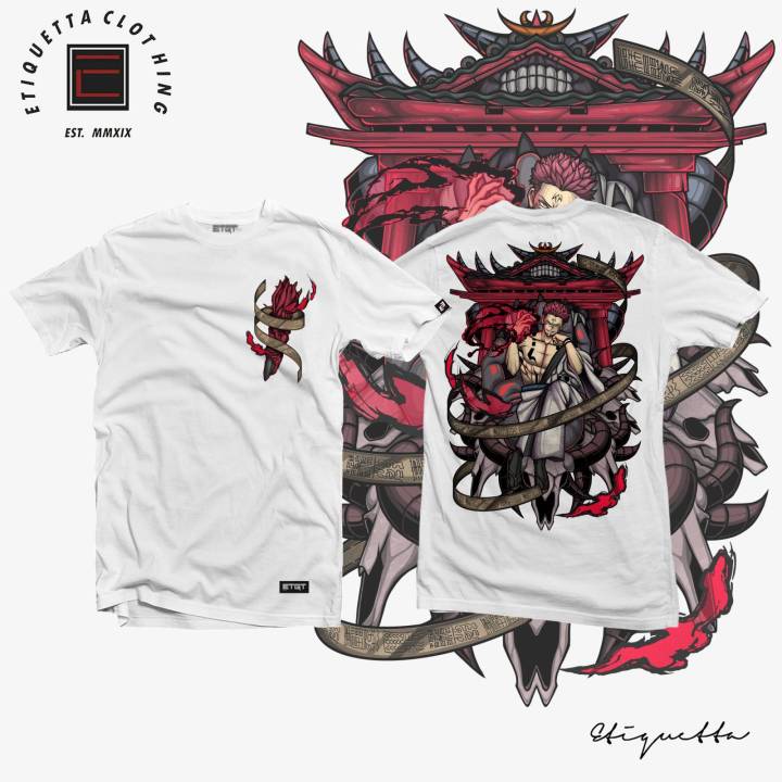 Anime Shirt - Unisex - Etiquetta Co. - Jujutsu Kaisen - Ryomen Sukuna ...